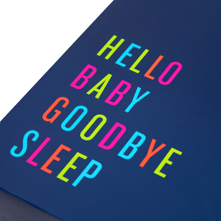 "Hello Baby Goodbye Sleep" Medium Gift Bag