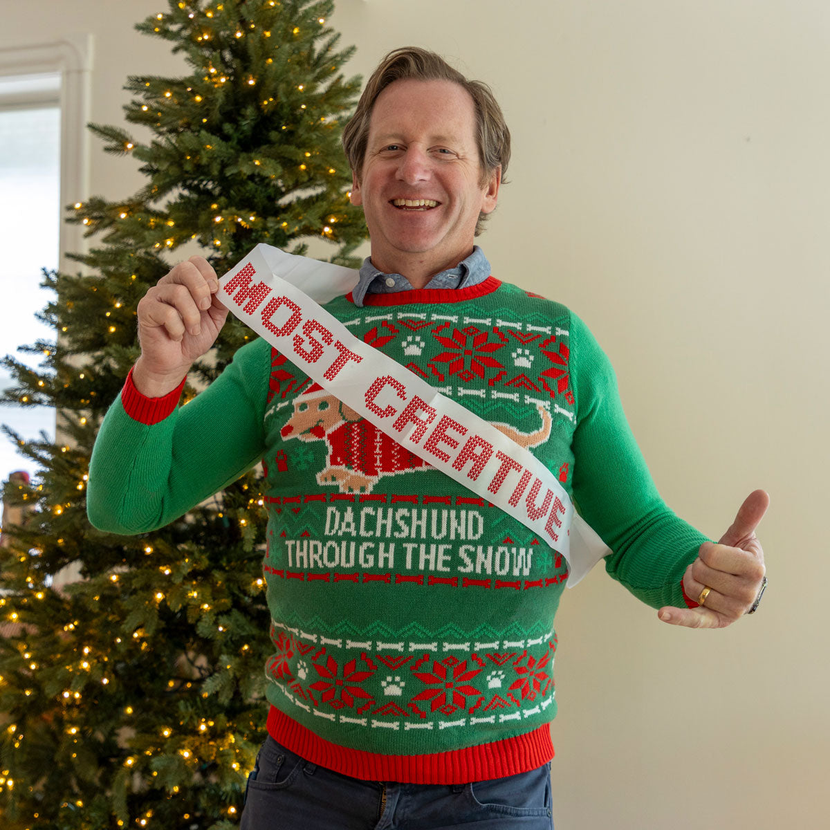 Ugly Sweater Award Sashes | Funny Holiday Wearable | Prank-O