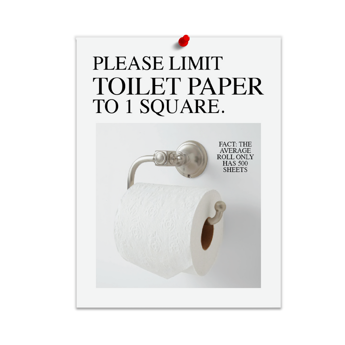 Toilet Paper Policy | Printable Office Humor | Prank-O