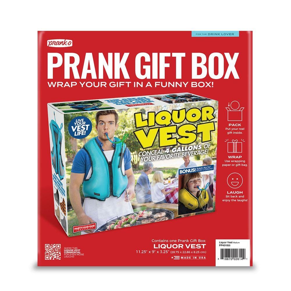 Liquor Vest Joke Gift Box | Prank-O