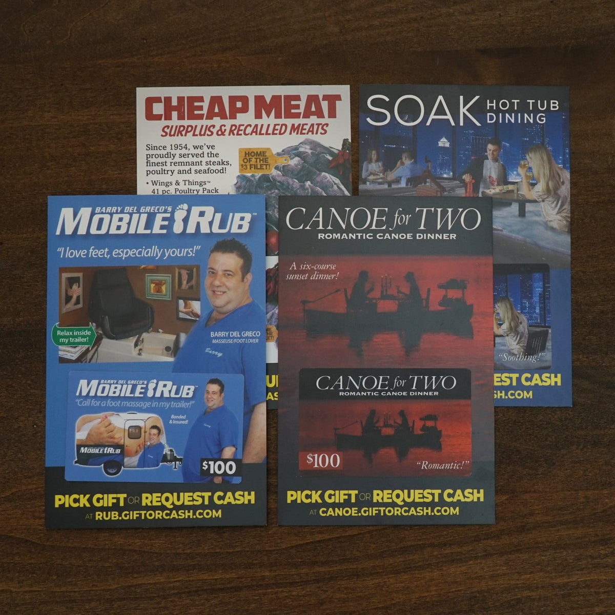 Prank Gift Card 4-Pack | Hilarious Gift Ideas | Prank-O