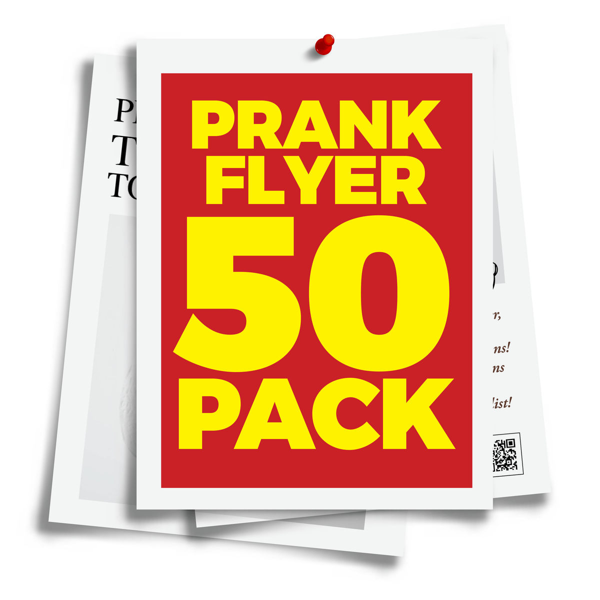 Prank Flyer 50 Pack | Funny Neighborhood Flyer | Prank-O