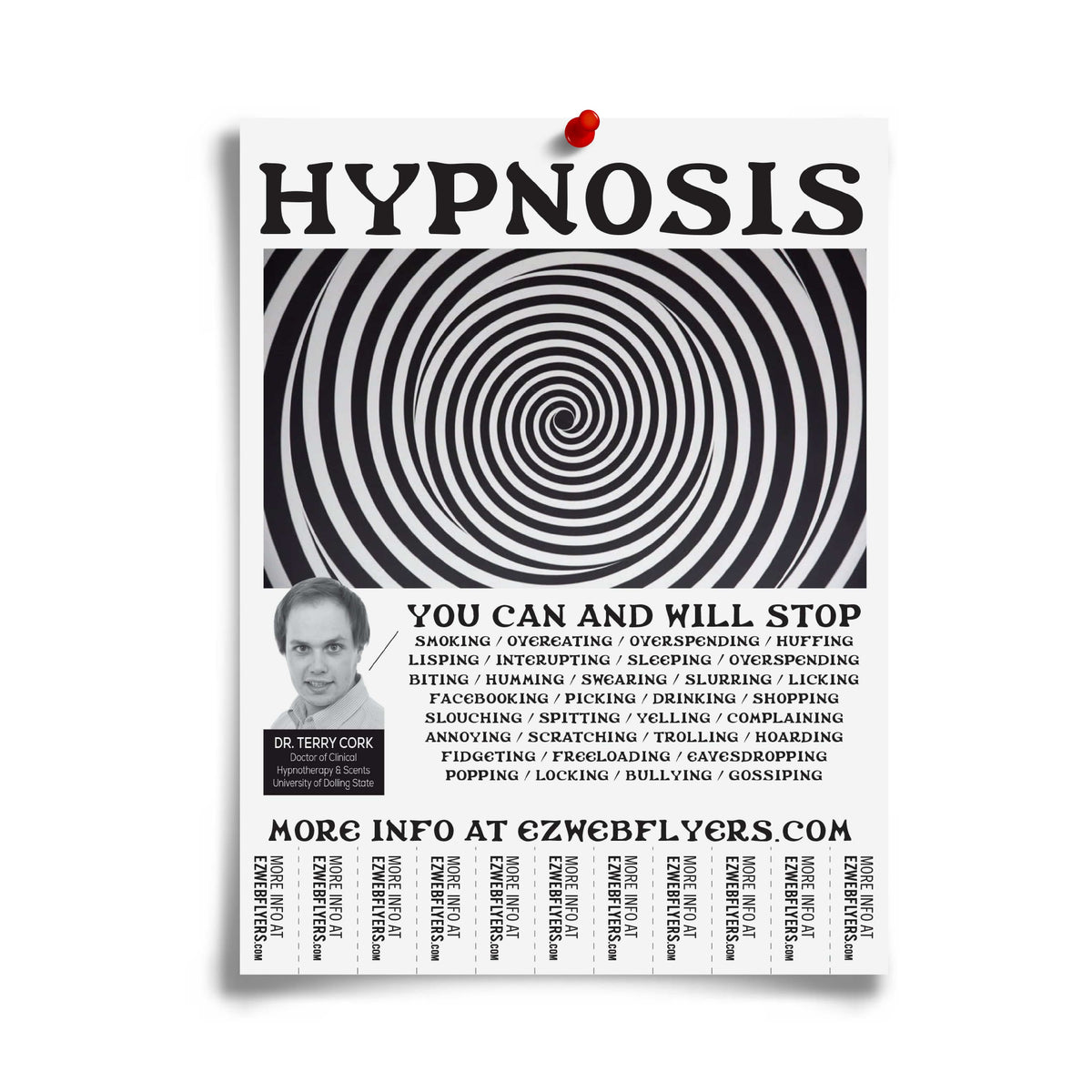 Hypnosis Services | Funny Neighborhood Flyers | Prank-O